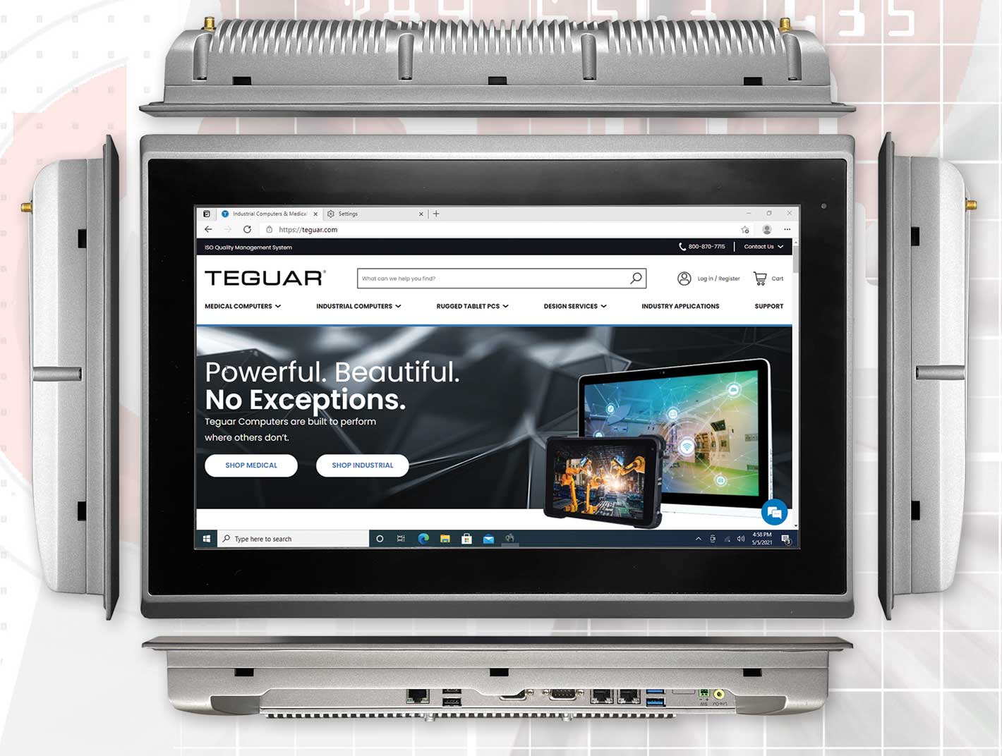 Rugged PC Review.com - Rugged Panel PCs: Teguar TP-3445 Industrial ...